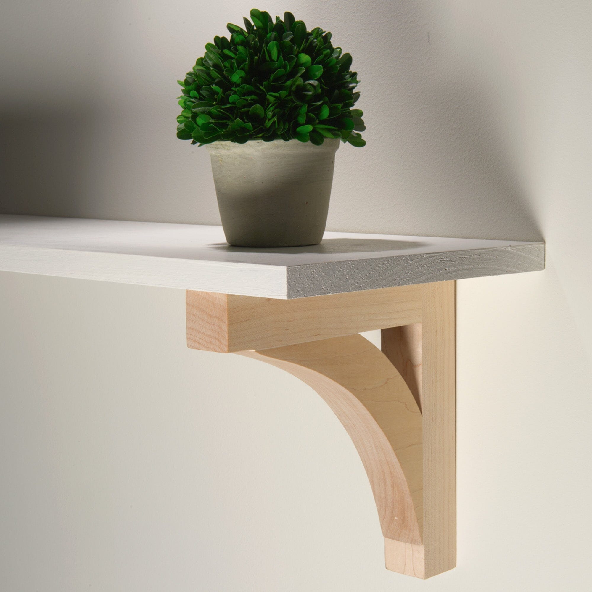 Farmhouse Arch Wood Bracket (9"h x 9"d) – Waddell