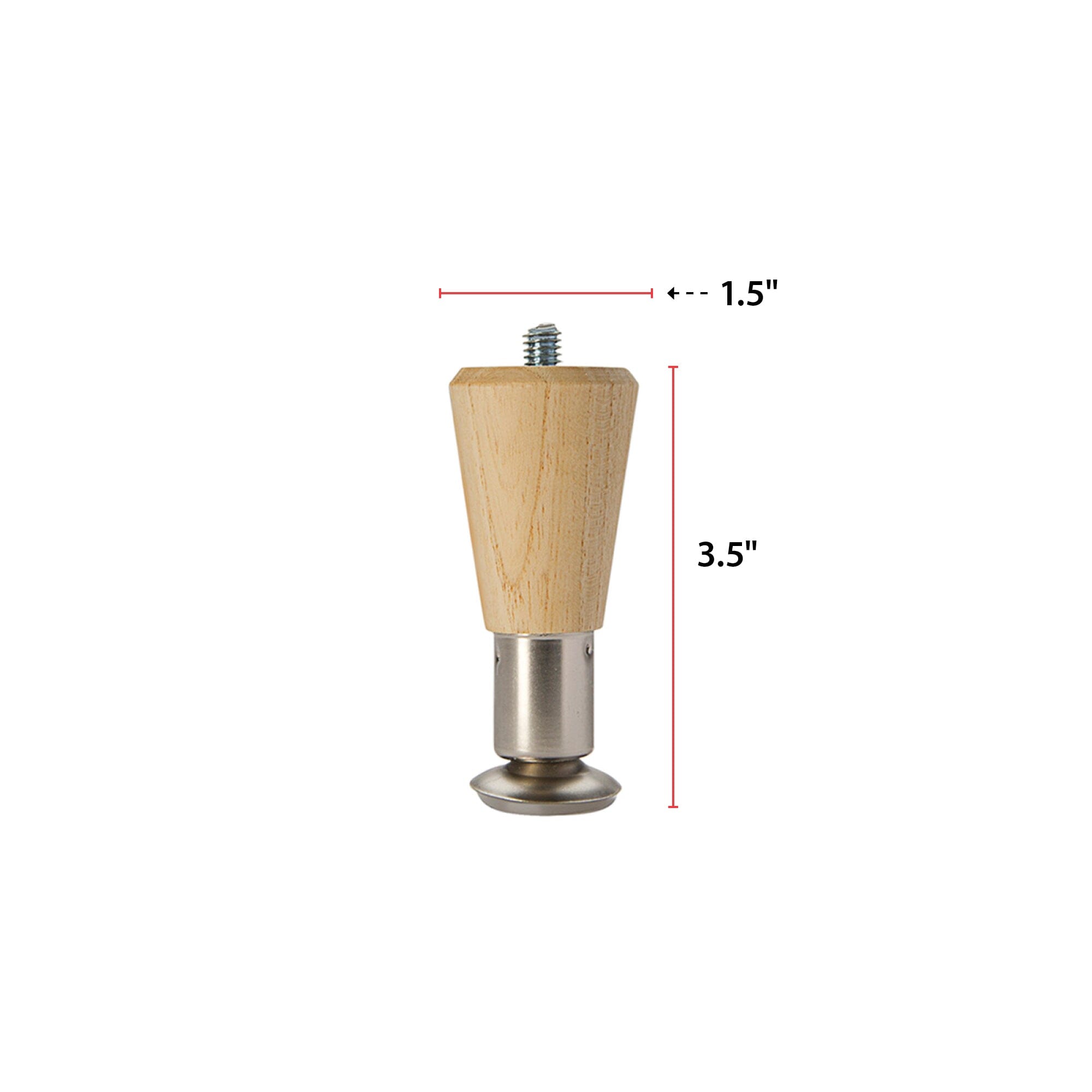 Round Taper Leg (3.5"h) – Waddell